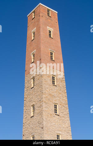 Shot tower, Dubuque, Iowa. This shot tower is the last remaining one in ...