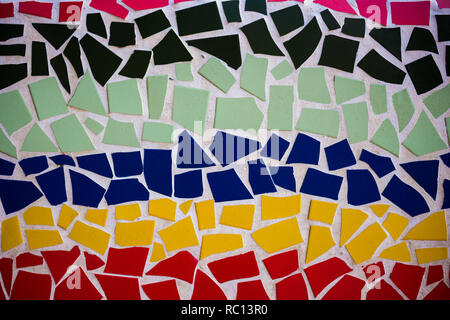 Mosaic. Multi-colored mosaic of ceramic tiles Stock Photo - Alamy