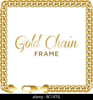 Gold frame border vector illustration design template Stock Vector ...