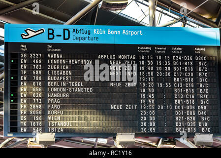 German Airport Abflug Departures TImetable Schedule Sign Information ...