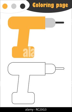 construction screwdriver cartoon vector illustration Stock Vector Image ...