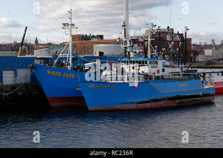 The fishing fleet of New Bedford, Massachusetts, USA Stock Photo - Alamy
