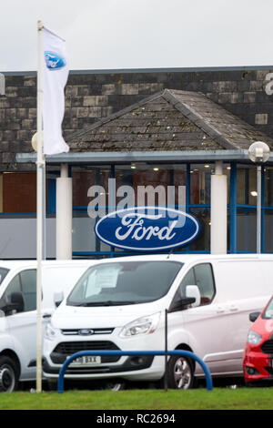 Ford engine plant on January 12, 2019 in Bridgend, Wales, UK Stock ...