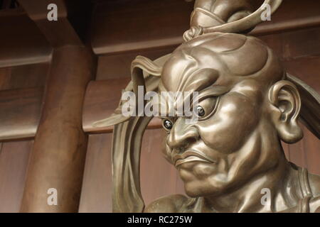 The bronze Guanyin statue inside Tsz Shan buddhist monastery in Tai Po, Hong Kong - China Stock ...