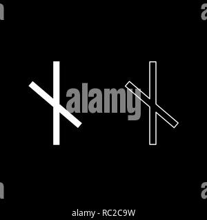 Sacred Old Man icon set, godhead portrait, round silhouette logo of ...