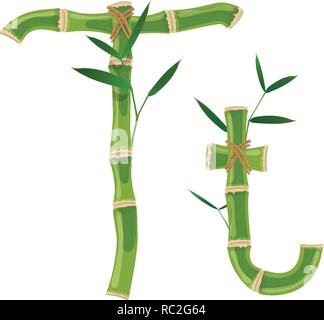 Bamboo letter R Stock Vector Image & Art - Alamy