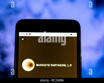 Buckeye Partners Company logo seen displayed on smart phone Stock Photo ...