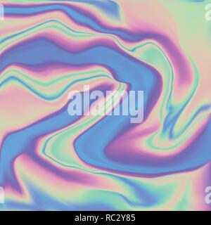Holographic real texture in blue pink green colors with scratches and ...