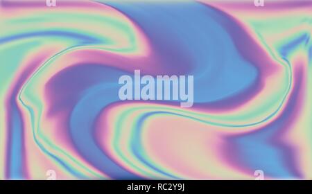 Holographic real texture in blue pink green colors with scratches and ...