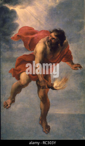 Jan Cossiers - Prometheus Carrying Fire Stock Photo - Alamy