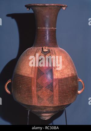 ARIBALO - CERAMICA PERUANA CON DECORACION GEOMETRICA - CULTURA INCA - S ...