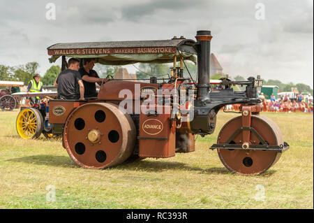 Vintage traction engines at Preston Steam Rally, Kent, England Stock ...