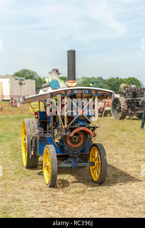 Vintage traction engine at Preston Steam Rally, Kent, England Stock ...