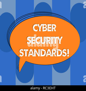 Handwriting text Cyber Security Standards. Concept meaning Rules for ...