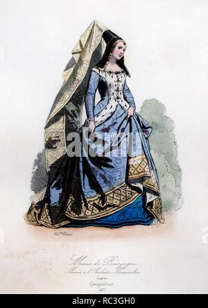 María de Borgoña (1457-1482). Duquesa de Borgoña. Esposa de Maximiliano ...