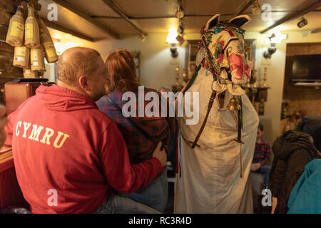 Llangynwyd, Wales, UK. 13th January 2019. The Old New Year ( Yr Hen ...