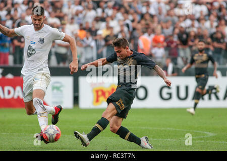 Gustavo Henrique of Corinthians during the match against São Paulo for ...