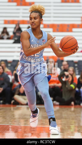 North Carolina's Paris Kea (22) handles the ball during an NCAA college ...