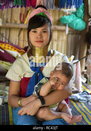 Long neck tribal village, north of Chiang Mai, Thailand Stock Photo - Alamy