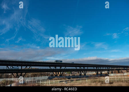 The M1 Sheffield Tinsley Viaduct stands next the site of the iconic ...