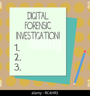 Text sign showing Digital Forensic Practitioner. Conceptual photo ...