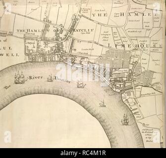 Map of the parish of St Dunstan Stock Photo - Alamy