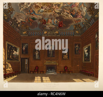 Queen's Audience Chamber, Windsor Castle . English: A view of the Queen ...