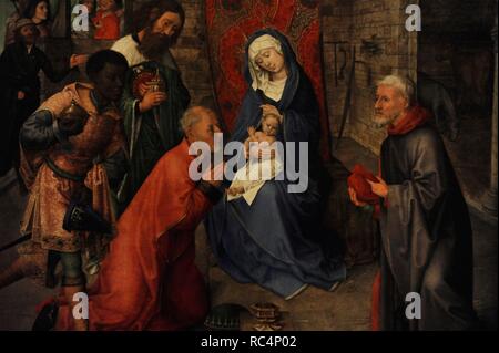 Hugo van der Goes (Ca.1440-1482). Flemish painter. Adoration of the Magi (Triptych). Adoration ...