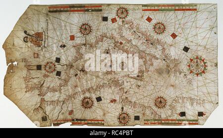 Portolano map of Europe Stock Photo - Alamy