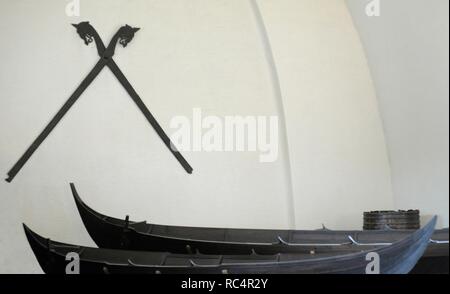 Ship of Tune. Vessel of karve type, dated in the 900 AD. Oak wood ...