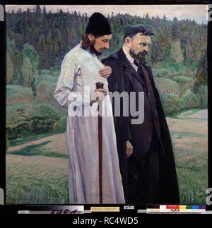 The Philosophers: Portrait of Sergei Bulgakov and Pavel Florenskiy 1917 ...
