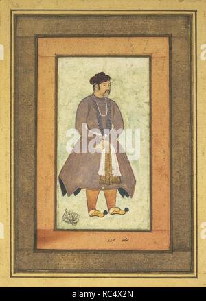 Akbar Miniature painting of Mughal Emperor Stock Photo - Alamy