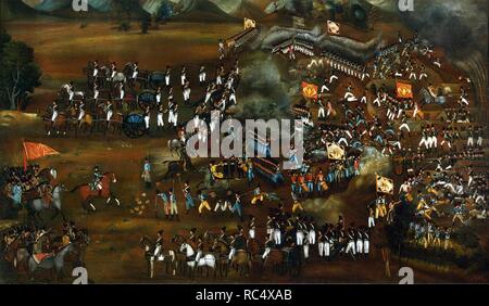 'Battle Between Persians and Russians'. Iran, Circa 1815/1816. Qajar ...