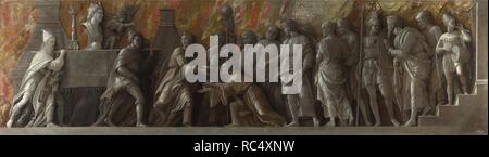 "The Introduction of the Cult of Cybele at Rome" is a glue-tempera on ...