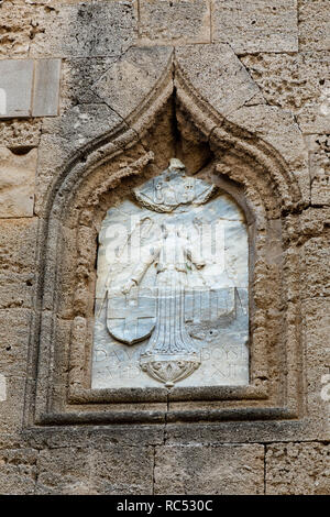 The d'Amboise Gate and the Palace of the Grand Master in Rhodes Old ...
