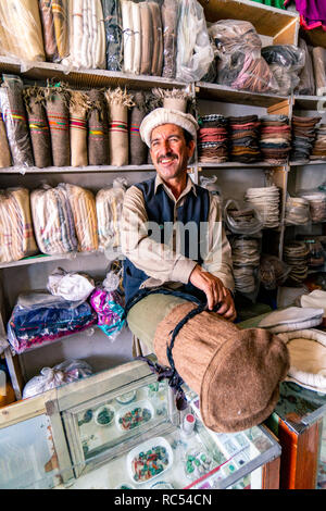 A Pakistani man in a traditional hat at the Pakistan Day Parade in ...