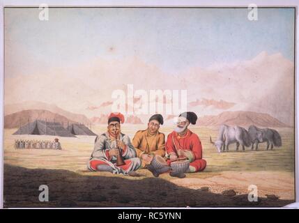 Three Yaks in Tibet Stock Photo - Alamy