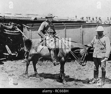 Winston Churchill in South Africa during the Boer War. 1889 Stock Photo ...