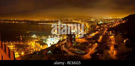 Night view of the beachfront of Lima in Peru Stock Photo - Alamy