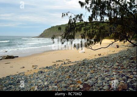 Deserted Tea Tree Bay Beach in Noosa National Park, Queensland ...