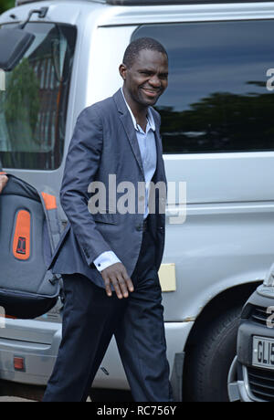 Sudanese migrant Abdul Rahman Haroun, who walked 31 miles through the ...