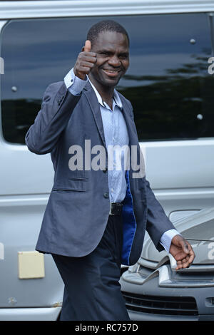 Sudanese migrant Abdul Rahman Haroun, who walked 31 miles through the ...