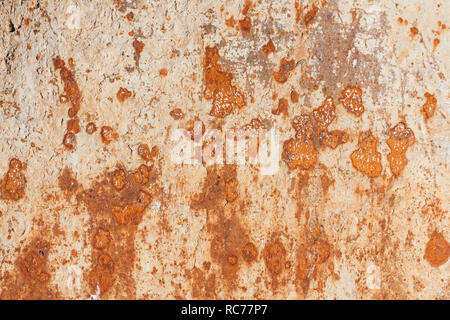 texture white wall with rust spots Stock Photo - Alamy