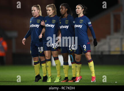 West Ham United's Vyan Sampson holds off Manchester United's Jess ...