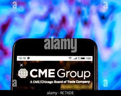 CME Group Company logo seen displayed on smart phone Stock Photo - Alamy
