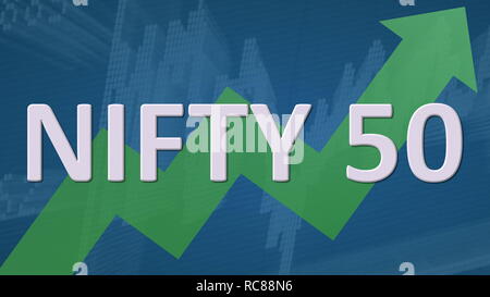 The stock market index NIFTY 50, National Stock Exchange of India ...