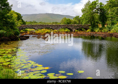 Blackstones Bridge on the Upper Caragh River, Ring of Kerry, Ireland ...