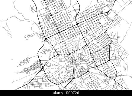 Streets of Riyadh, city map, Saudi Arabia, satellite view. Street Stock Vector Image & Art - Alamy