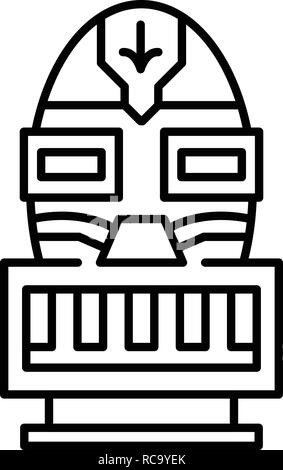 Hawaii idol statue icon. Outline hawaii idol statue vector icon for web ...