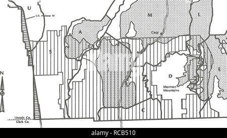 Map of the Nevada Complex Stock Photo - Alamy